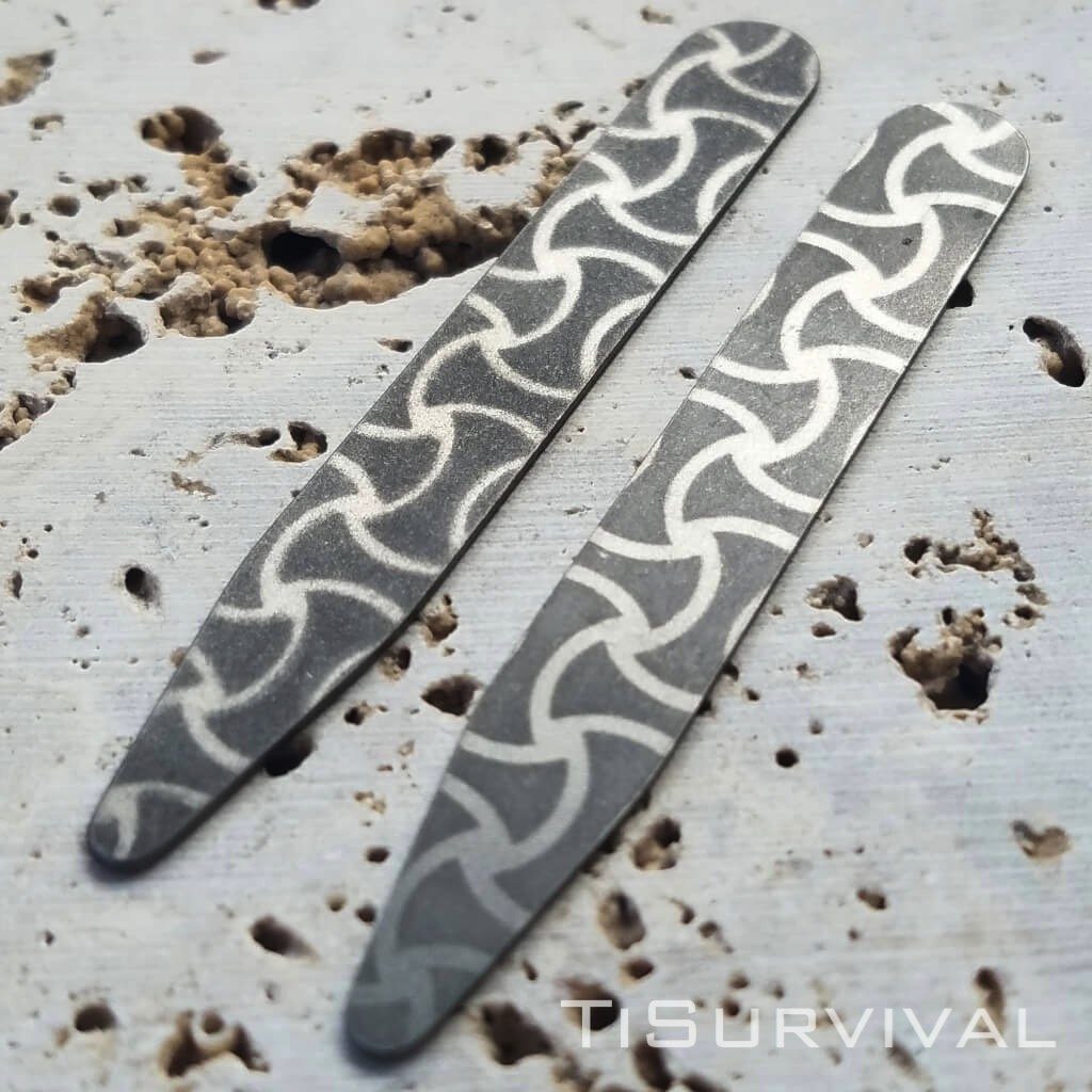 Titanium Collar Stays - Ti Survival